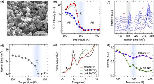 Emergent room temperature polar phase in CaTiO3 nanoparticles and ...