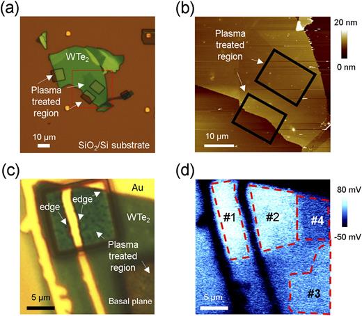 Active hydrogen evolution on the plasma-treated edges of WTe2 | APL ...