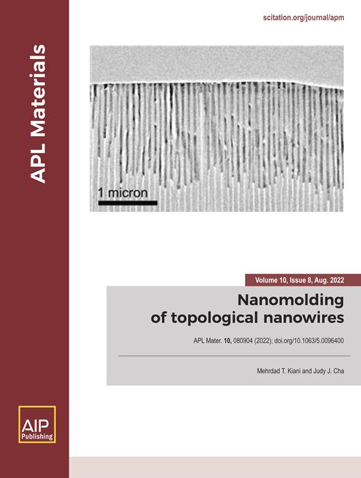 Nanomolding of topological nanowires | APL Materials | AIP Publishing