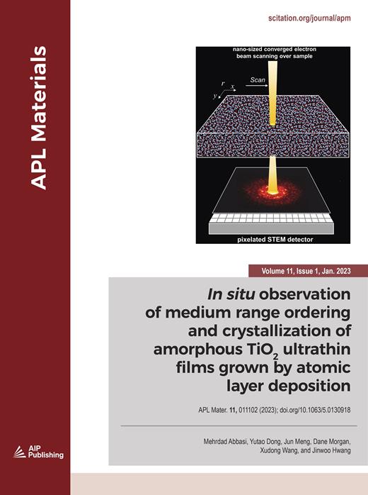 Volume 11 Issue 1 | APL Materials | AIP Publishing