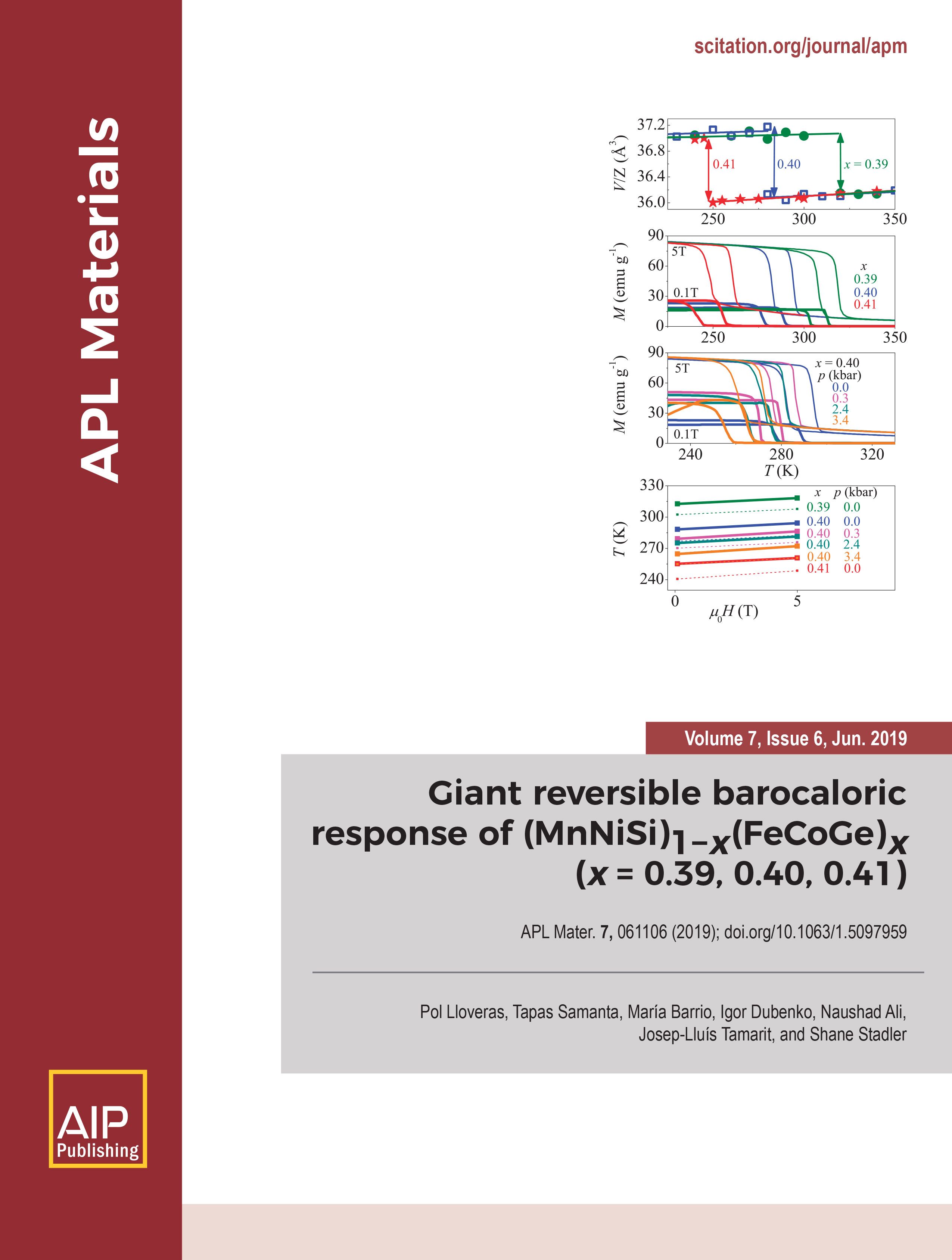 Volume 7 Issue 6 | APL Materials | AIP Publishing