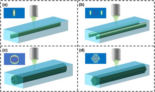 The femtosecond laser fabrication of waveguide structures in ...