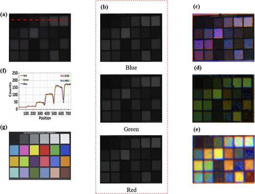 A single sensor based multispectral imaging camera using a narrow ...