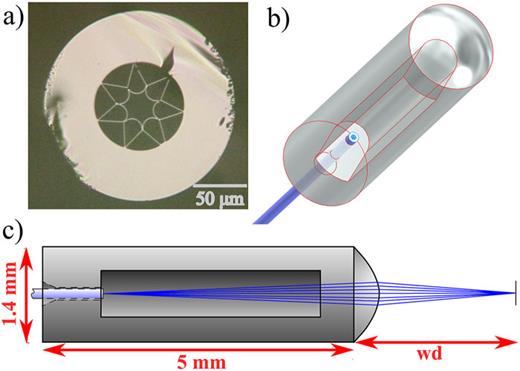 A miniature fiber optic ablation probe manufactured via ultrafast laser ...