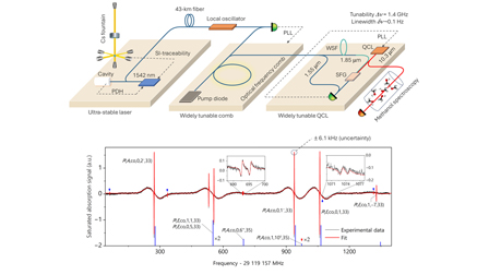 Near- to mid-IR spectral purity transfer with a tunable frequency comb ...