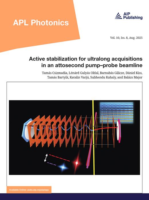 Volume 10 Issue 8 | APL Photonics | AIP Publishing