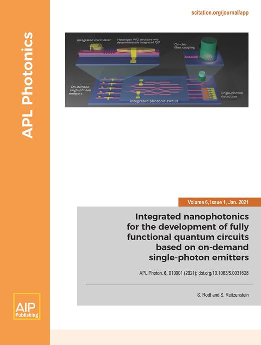 Volume 6 Issue 1 | APL Photonics | AIP Publishing