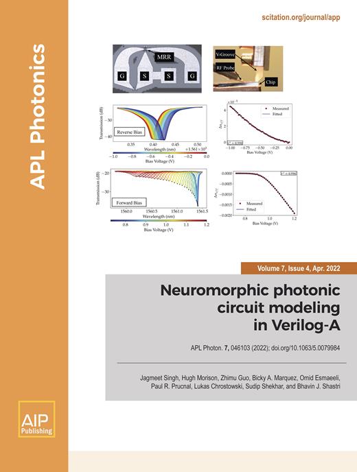 Volume 7 Issue 4 | APL Photonics | AIP Publishing