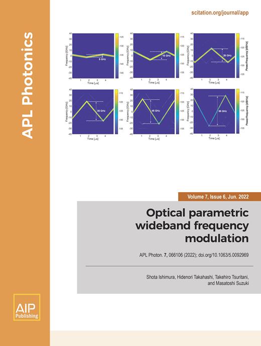 Volume 7 Issue 6 | APL Photonics | AIP Publishing