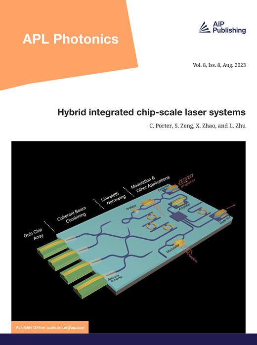 Volume 8 Issue 8 | APL Photonics | AIP Publishing