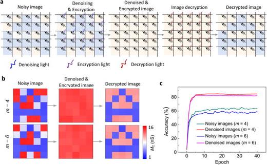 In situ cryptography in a neuromorphic vision sensor based on light ...