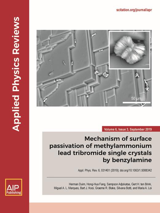 Volume 6 Issue 3 | Applied Physics Reviews | AIP Publishing