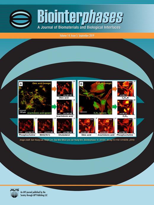 Volume 14 Issue 5 | Biointerphases | AIP Publishing