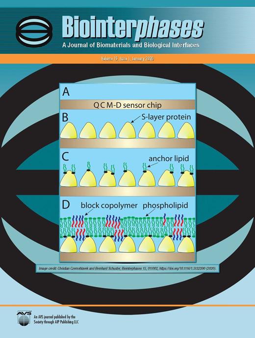 Volume 15 Issue 1 | Biointerphases | AIP Publishing