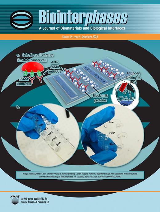 Volume 15 Issue 5 | Biointerphases | AIP Publishing