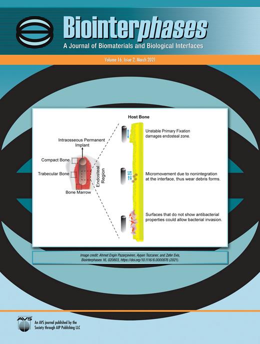 Volume 16 Issue 2 | Biointerphases | AIP Publishing