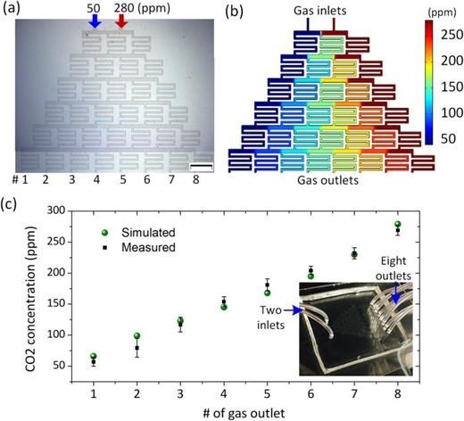 Microfluidic chip for automated screening of carbon dioxide conditions ...