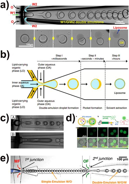 Recent developments in microfluidic synthesis of artificial cell-like ...