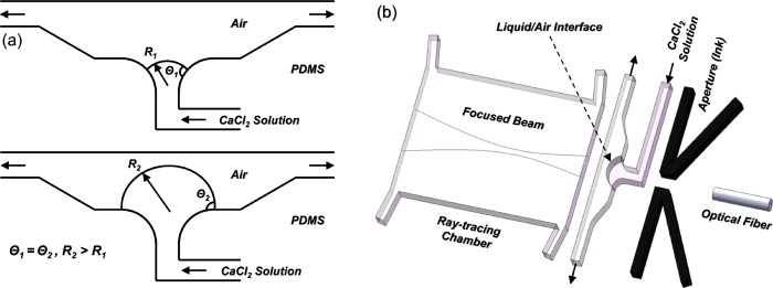 Optofluidic tunable microlens by manipulating the liquid meniscus using ...