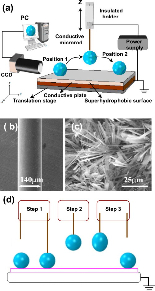Electric field assisted manipulation of microdroplets on a ...
