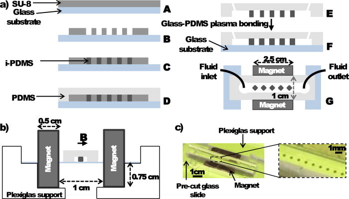 Magnetophoretic manipulation in microsystem using carbonyl iron ...