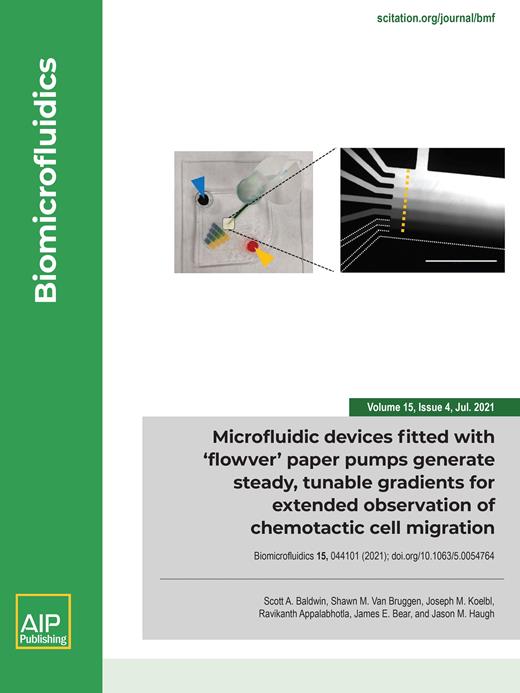 Microfluidic devices fitted with “flowver” paper pumps generate steady ...