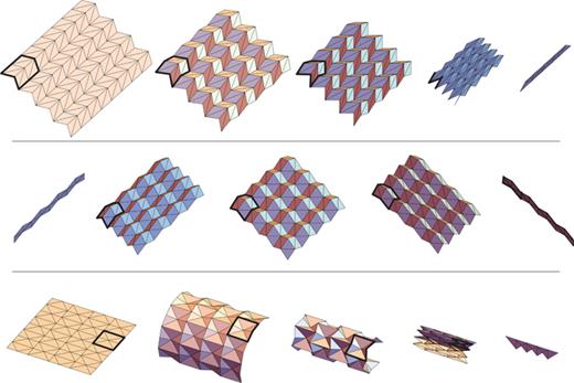 Undulations in tubular origami tessellations: A connection to area ...