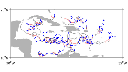 Discovering the dynamics of Sargassum rafts’ centers of mass | Chaos ...