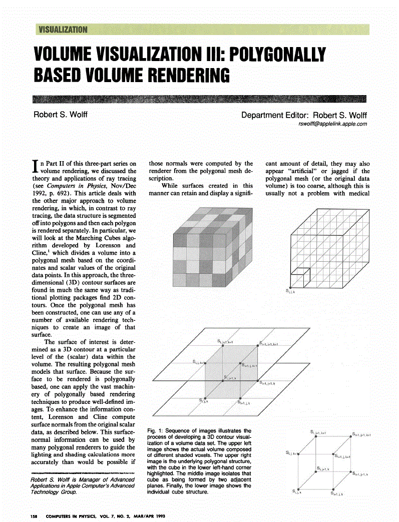 Volume Visualization Iii Polygonally Based Volume Rendering Computer In Physics Aip Publishing 