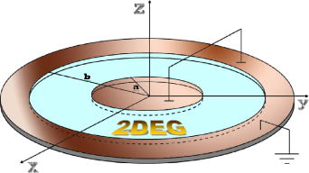 Plasma oscillations in two-dimensional electron channel of a ring diode ...