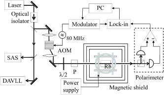 Magnetometry based on nonlinear magneto-optical rotation with amplitude ...