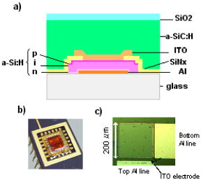 Fluorescence detection of DNA using an amorphous silicon p-i-n ...
