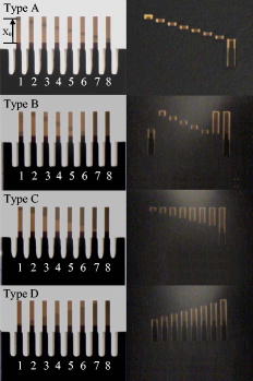 Effects of gold patterning on the bending profile and frequency ...