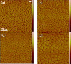 Correlated growth of organic material tris (8-hydroxyquinoline ...