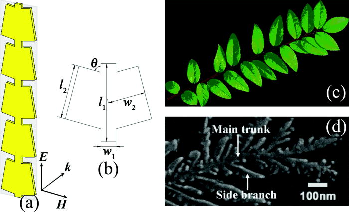 Left-handed metamaterials based on a leaf-shaped configuration ...