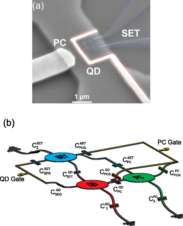 Electrostatic effects in coupled quantum dot-point contact-single ...