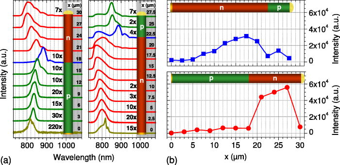 Recombination dynamics in single GaAs-nanowires with an axial ...