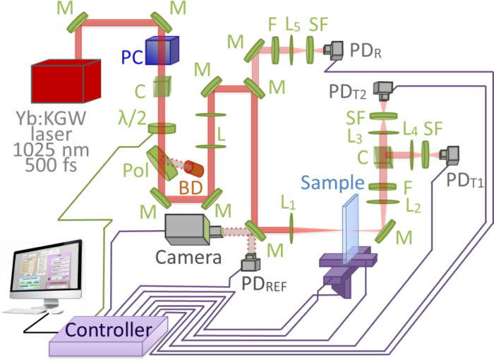 Absorption of a single 500 fs laser pulse at the surface of fused ...