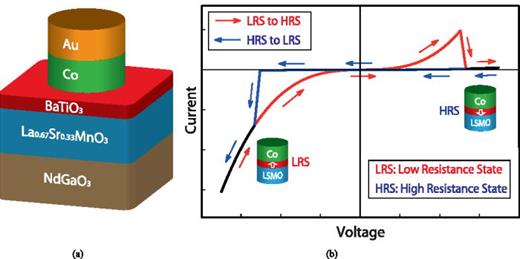 Write operation study of Co/BTO/LSMO ferroelectric tunnel junction ...