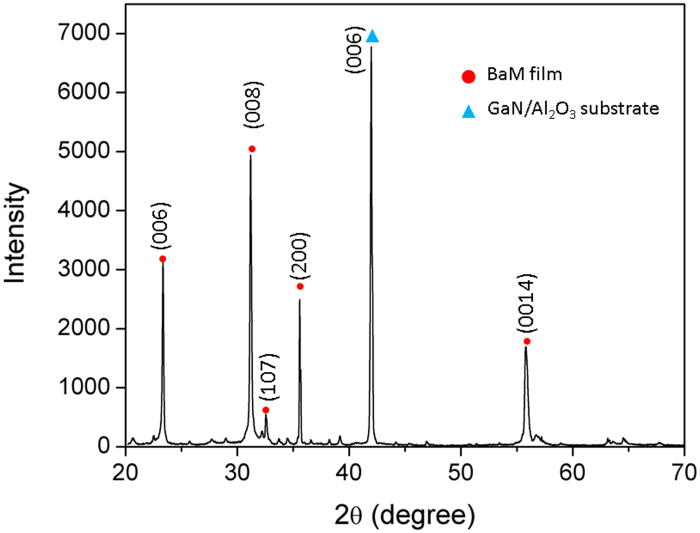 Epitaxial growth of 100-μm thick M-type hexaferrite crystals on wide ...