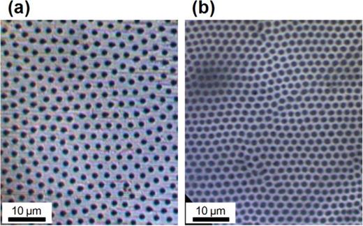 High-refractive-index CuI waveguide with aligned cylindrical micropores ...