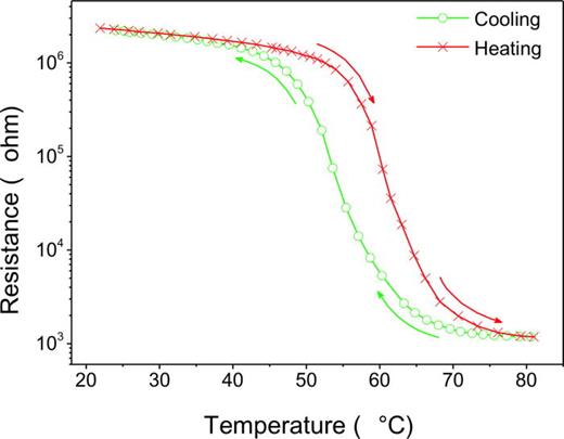 Resistance noise at the metal–insulator transition in thermochromic VO2 ...