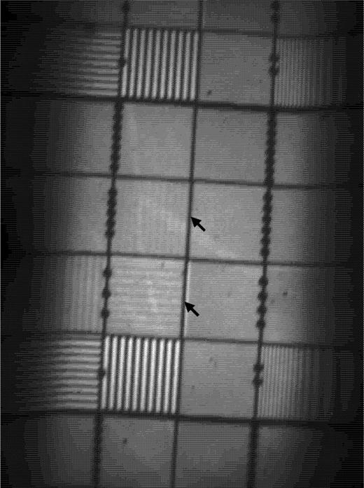 Electron beam moiré fringes imaging by image converter tube with a ...
