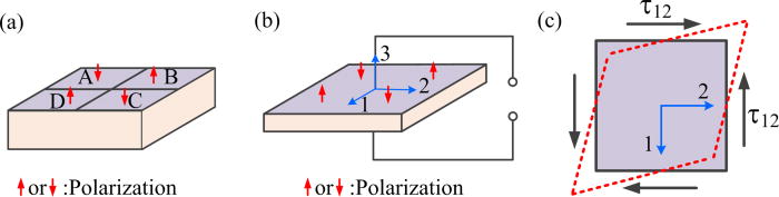Development of an apparent face-shear mode (d36) piezoelectric ...