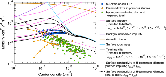 Charge-carrier mobility in hydrogen-terminated diamond field-effect ...