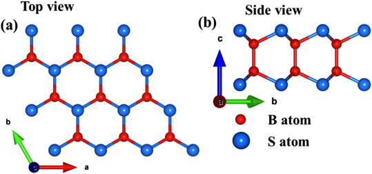 Metal-functionalized 2D boron sulfide monolayer material enhancing ...