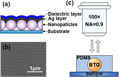 Surface plasmon enhancement for microsphere-assisted super-resolution ...