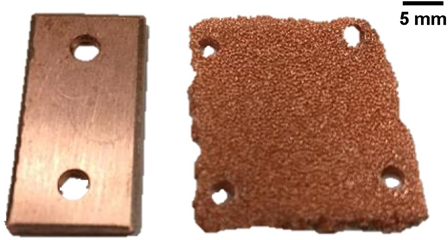 Secondary electron emission from reticulated cellular copper surfaces ...