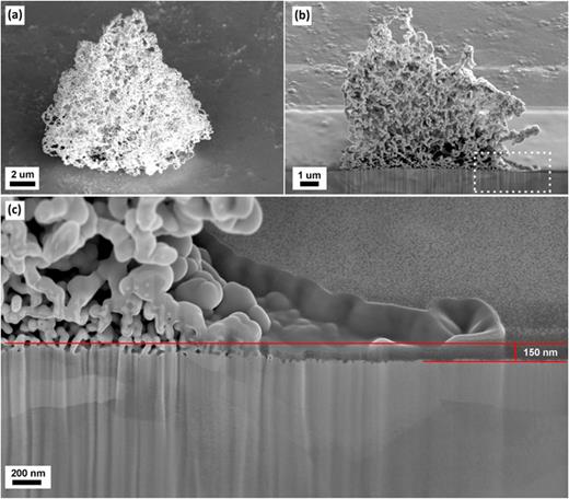 Crystallographic analysis of nano-tendril bundle vs fuzz growth on ...