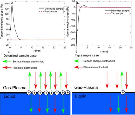 Electromechanical coupling mechanisms at a plasma–liquid interface ...